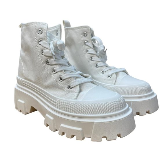 Mata Shoes | Shoes | Mata Shoes Norman White High Top Converse Style ...